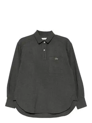 Lacoste Logo Flannel Blouse - Grey