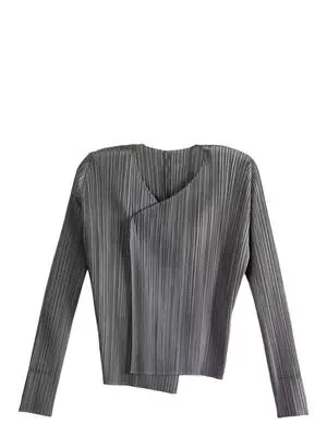 Issey Miyake Pleated Jacket - Grey