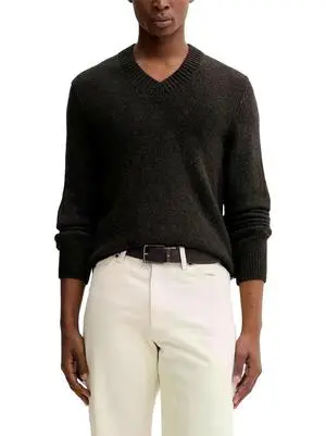 Marc O'polo V-neck Long-sleeve Sweater - Brown