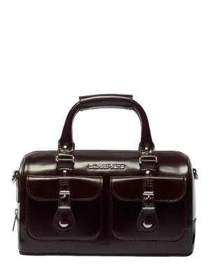 Dr. Martens Top Handle Rub Off Leather Bag - Red