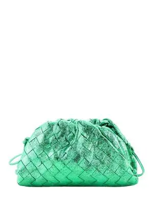 Bottega Veneta Intrecciato Nappa Mini Crossbody Pouch - Green