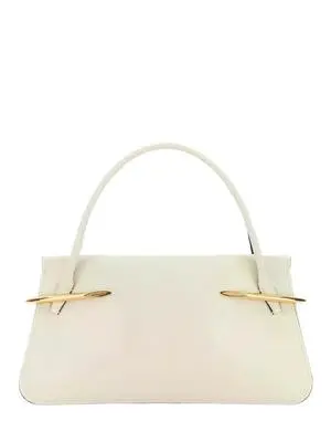 Givenchy Leather Tote Bag With Metal Detail - Neutrals