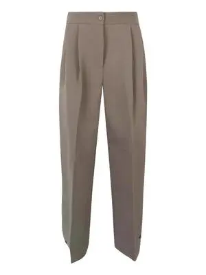 THE FRANKIE SHOP Doyer Pleated Trousers - Neutrals