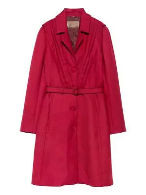 John Galliano 2000s Belted Wool Coat - Pink