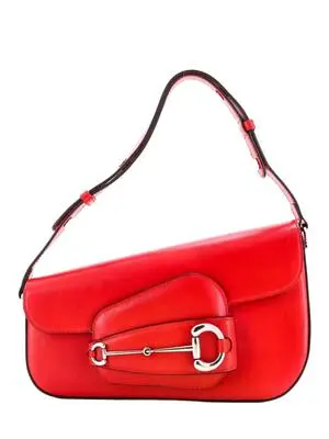 GUCCI Horsebit 1955 Asymmetric Shoulder Bag