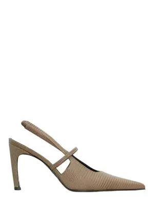 TOTEME 100mm Lizard-effect Heeled Pumps - Neutrals