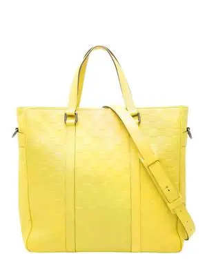 LOUIS VUITTON Damier Infini Tadao Satchel - Yellow