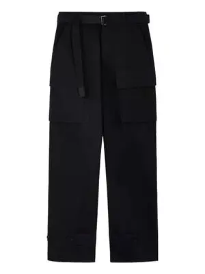Sacai Side-pockets Belted Trousers - Black