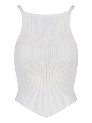 DIESEL Ribbed Tank Top - White