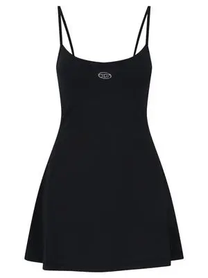 DIESEL Oval D' Mini Dress - Black