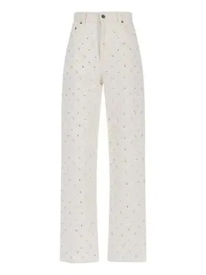 GOLDEN GOOSE Journey Kim Straight Leg Jeans - White