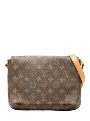LOUIS VUITTON Monogram Musette Tango Shoulder Bag - Brown