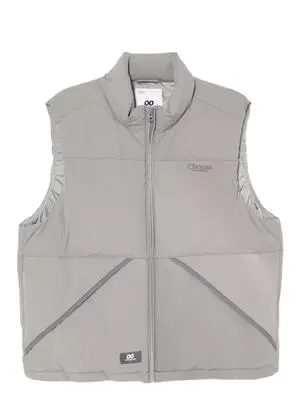 CHOCOOLATE Logo-embroidered Gilet - Grey