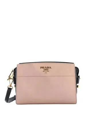 Prada Esplanade Saffiano Crossbody Bag - Black