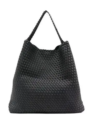 NAGHEDI Large Nomad Woven Tote Bag - Black