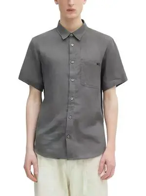 A.p.c. Chest-pocket Short-sleeve Shirt - Grey