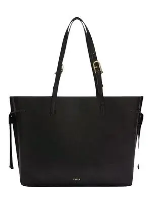 Furla Ava Leather Tote Bag - Black