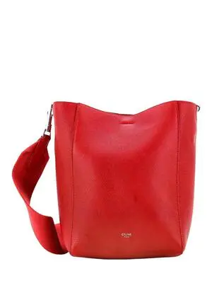 Celine Sangle Seau Small Shoulder Bag - Red