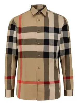 Burberry Summerton Cotton Shirt - Beige
