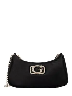 Guess Logo Chain Tote Bag - Black