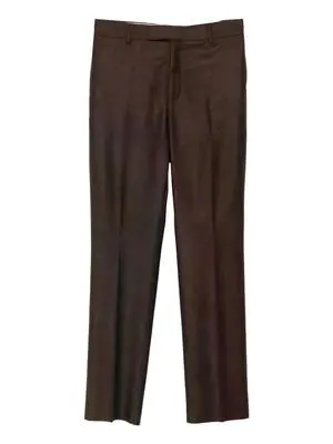 FERRAGAMO Belted Trousers - Brown