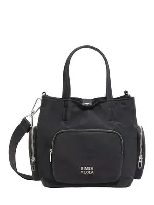 Bimba Y Lola Zip Pocket Mini Bag - Black