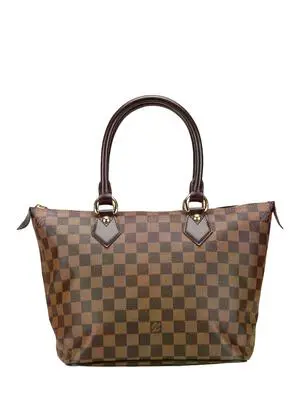 LOUIS VUITTON Damier Ebene Saleya Pm Handbag - Brown