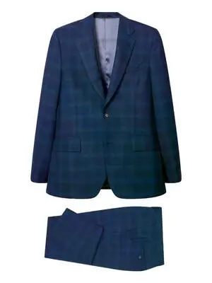 Paul Smith The Brierley Check Wool Suit - Blue