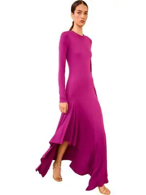 Ulla Johnson Leyna Long Sleeve Dress - Mulberry