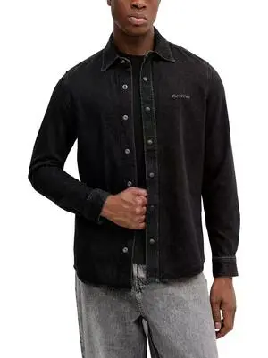 Marc O'polo Logo-embroidered Shirt - Grey