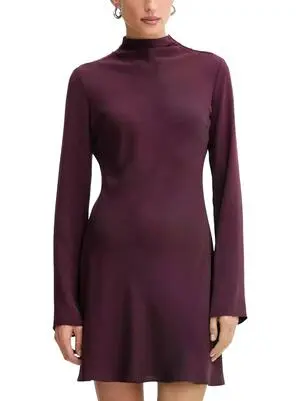 Patrizia Pepe Button-detailed Mini Dress - Red