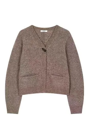 STUDIO TOMBOY Toggle V-neck Cardigan - Brown