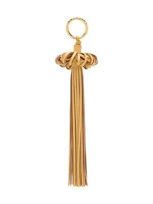 Ulla Johnson Flower Leather Tassel Charm - Lotus