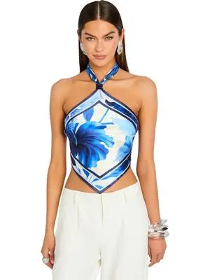 Retrofete Jamie Top - Azure Primavera