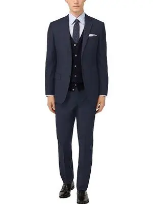 Boggi Milano Stretch Pinstripe Slim Fit Suit Exclusive - Navy Blue
