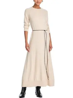 Rag & Bone Loren Long Belted Dress - Ivory