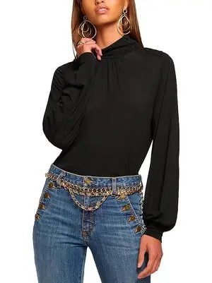 Ramy Brook Larissa Shoulder Button Sweater - Black