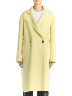 Stella McCartney Iconic Wool Coat - Sherbert Yellow