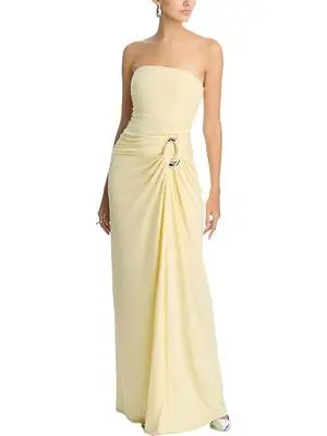 Simkhai Emma Strapless Gown - Buttercream