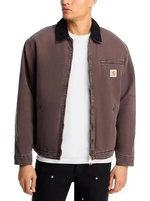 Carhartt Work In Progress Og Detroit Jacket - Tobacco/black Stone