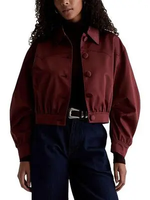 Ag Tana Bomber Jacket - Cranberry