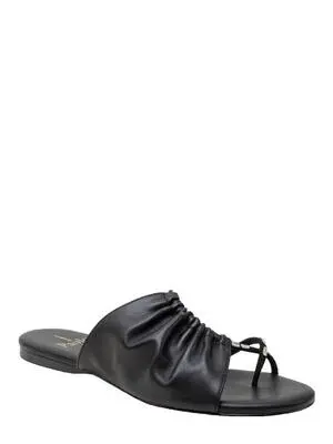 Linea Paolo Lane Toe Loop Sandal - Black