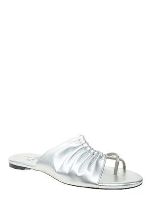 Linea Paolo Lane Toe Loop Sandal - Silver/grey