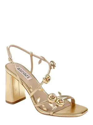 Badgley Mischka Orsola Block Heel Sandal - Gold Metallic