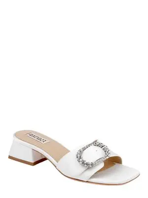 Badgley Mischka Odalys Sandal White Crepe