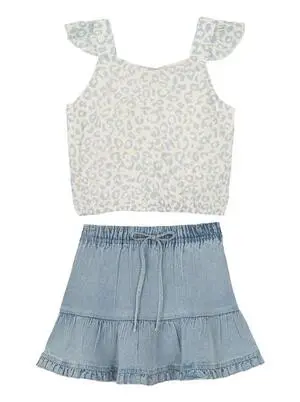 MABEL + HONEY Sweet Savannah Two-piece Set - Blue