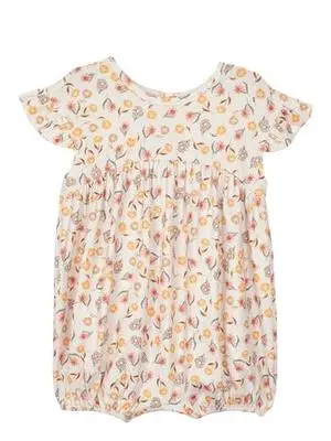 MABEL + HONEY Golden Hour Baby Romper - Brown