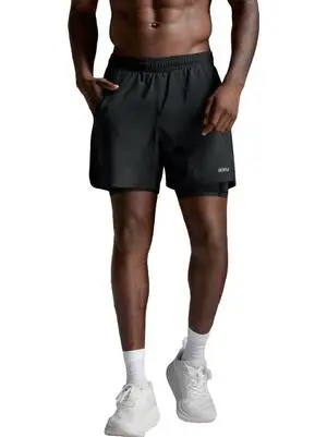 2xu Aero Mesh 2-in-1 5" Shorts - Black/silver Reflective