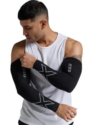 2xu Flex Compression Arm Sleeves - Black/grey