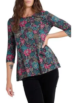 SEASALT CORNWALL Floral Print Top - Winter Camellia Mix